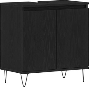 Sada koupelnového nábytku 3 ks Černý dub 30 x 30 x 190 cm 3333099