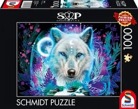 SCHMIDT Puzzle Neon: Polární vlk / 1000 dílků