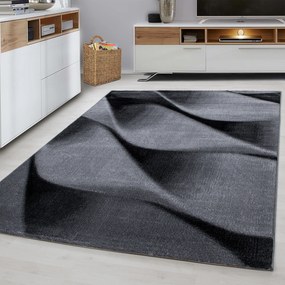 Ayyildiz, Kusový koberec Parma 9240 black, 80x300, šedá, chodba / předsíň