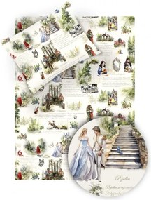 Perkálové bavlněné povlečení do postýlky Pohádkové vyprávění Velikost: 95 x 130 + 45 x 65