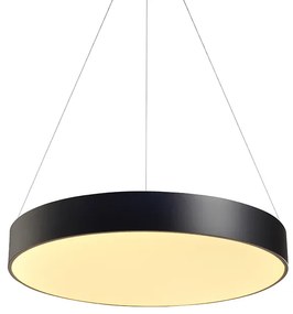 ACA DECOR LED závěsné svítidlo OPTIMUS 100W/230V/3000K/8000Lm/120°/IP20, Flicker free, kruhové černé