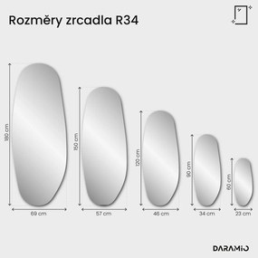 Bronzové zrcadlo Pure R34