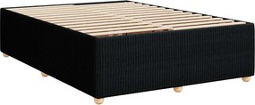 Rám postele bez matrace černý 140 x 190 cm textil 3284937