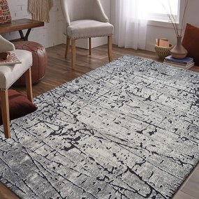 Moderní abstraktní šedý koberec Šířka: 80 cm | Délka: 150 cm