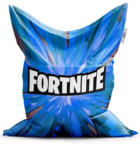 Sablio Sedací vak Classic FORTNITE modrá - 200x140 cm
