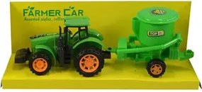MaDe 07775 Traktor s vlečkou, na setrvačník / 10 x 29 x 9cm / od 3 let