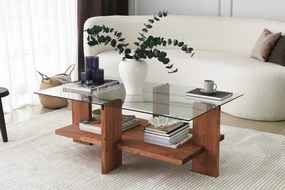 Designový konferenční stolek Fadey 105 cm dřevěný