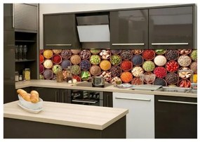 DIMEX | Skleněná stěna za kuchyňskou linku | vlastní rozměr | Fotosklo Misky s kořením