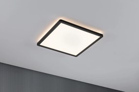 Paulmann 71001 Atria Shine, černé stropní LED svítidlo s korónou, 16W LED 3000K, 29x29cm