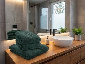 Ručník Comfort 50 x 100 cm tmavě zelený, 100% bavlna