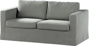Potah na pohovku IKEA  Karlstad 2-místná , nerozkládací, dlouhý barva šedá látka lesklé, sametová