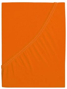 Jersey prostěradlo do dětské postýlky EXCLUSIVE 60x120 cm oranžové