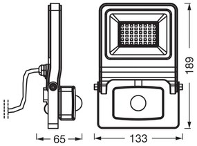 Osram - LED Reflektor se senzorem ENDURA LED/30W/230V IP44