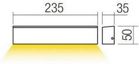 Redo 90394 - LED Venkovní nástěnné svítidlo OMNIA LED/12W/230V 3000K IP54 šedá