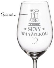 Dekorant Skleničky k výročí na víno SEXY MLANŽELKA