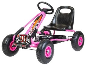 Dětská šlapací motokára Go-kart Baby Mix Razor růžová