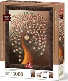 ART PUZZLE 5661 Puzzle s rámem a lepidlem 3v1 99 jmen Alláha / 1000 dí