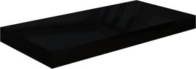 vidaXL Plovoucí nástěnná police 50 x 23 x 3,8 cm MDF [323871] Barva: Černá