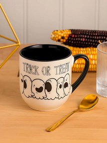 Sinsay - Keramický hrnek s uchem na Halloween - bílá