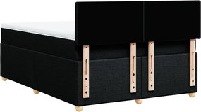 Box spring postel s matrací černá 140 x 190 cm textil 3286691