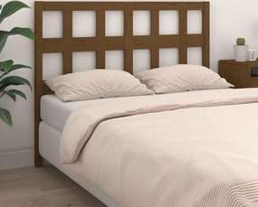 vidaXL Čelo postele 125,5 x 4 x 100 cm masivní borovice [818914] Barva: medová hnědá