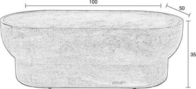 Konferenční stolek v dekoru kamene v přírodní barvě 50x100 cm Noble – Zuiver