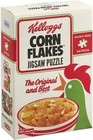 GIBSONS Oboustranné puzzle Kellogg’s Cornflakes / 500 dílků / 34 × 49