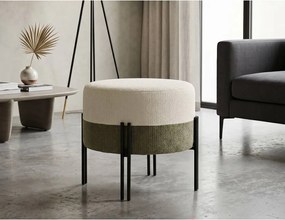Khaki/krémový taburet Modern Style – Mauro Ferretti