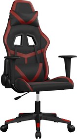 vidaXL Masážní herní židle umělá kůže [345430] Barva: Černá a šedá