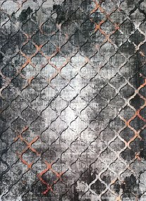 BE Koberec Porte 0066 GREY GOLD - šedožlutý obdélníkový Rozměr: 50x80 cm