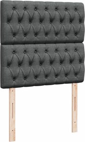 Box spring postel s matrací tmavě šedá 90x190 cm textil 3291531