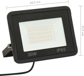 vidaXL LED reflektor 30 W studené bílé světlo [149609] Barva: Teplá bílá