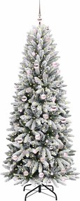 Umělý vánoční stromeček Bílá 210 cm PVC, plast, ocel a PE 3396059