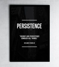 Pixada Persistence - Motivační obraz Velikost: B2 - 50x70 cm, Volba rámu: s černým rámem