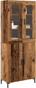 Vysoký bufet 2 ks Staré dřevo 69,5 x 34 x 180 cm 3334349