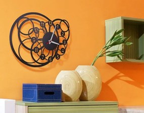 Designové nástěnné hodiny Galaktika 40cm (více barev) Barva fuchsiová-starorůžová