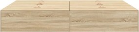 Rám postele s úložným prostorem Sonoma dub 150 x 200 cm 3335383