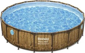 Výrobce: Bestway Bazén Bestway Power Steel, Vista Series, 56977, filtr, pumpa, žebřík, prostěradlo, ChemConnect dávkovač, lepící záplata, 5,49x1,22 m 8050274