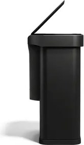 Simplehuman SENSOR černá ocel / Odpadkový koš / Bezdotykový / Hlasové