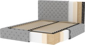 Dvoulůžková postel PRINCCE 180x200 - výběr z 2 provedení