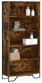 Knihovna kouřový dub 80 x 31 x 169 cm kompozitní dřevo 3295314