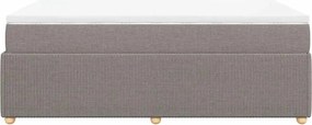 Box spring postel s matrací taupe 120x190 cm textil 3285557