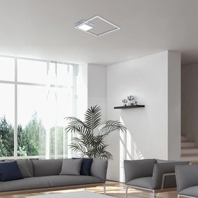 Rabalux Chromové stropní LED svítidlo Sirius 400x400mm 30W 5285