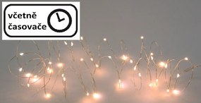 Nexos Vánoční LED osvětlení 6 m - 60 LED, teplá bílá