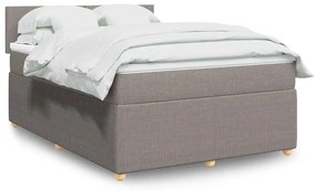 Box spring postel s matrací taupe 140x190 cm textil 3287448