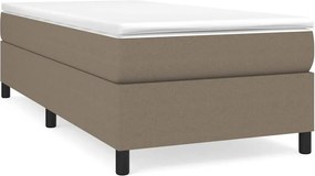 Box spring postel s matrací taupe 90x190 cm textil 3144387