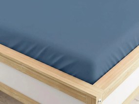 Napínací prostěradlo z mikrovlákna modré 90 x 200 cm