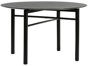 OnaDnes -20% Černý jasanový jídelní stůl Teulat Junco 120 cm