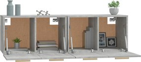 Nástěnné skříňky 2 ks betonově šedé 60x36,5x35 cm kompozit 3115631