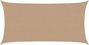 Stínící plachta 160 g/m² taupe 2,5 x 4,5 m HDPE 311400